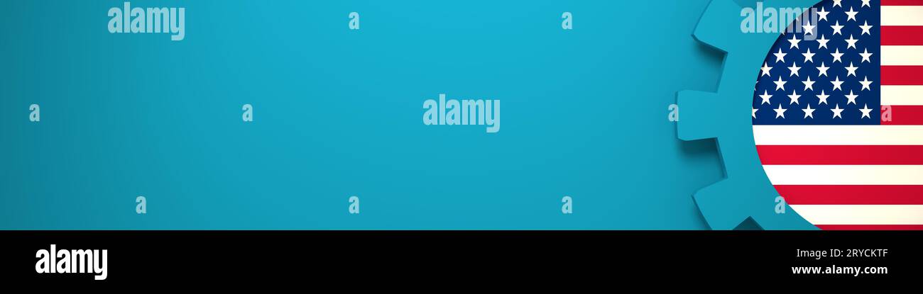 Web Banner, Header Layout Template. USA industry Stock Photo - Alamy