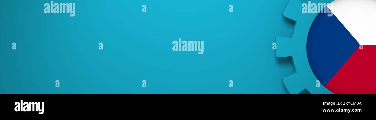 Web Banner, Header Layout Template. Czech industry Stock Photo - Alamy