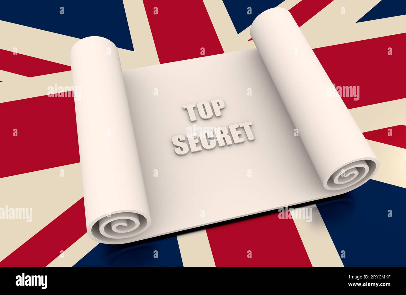 Paper scroll on background textured by Great Britain flag Stock Photo ...