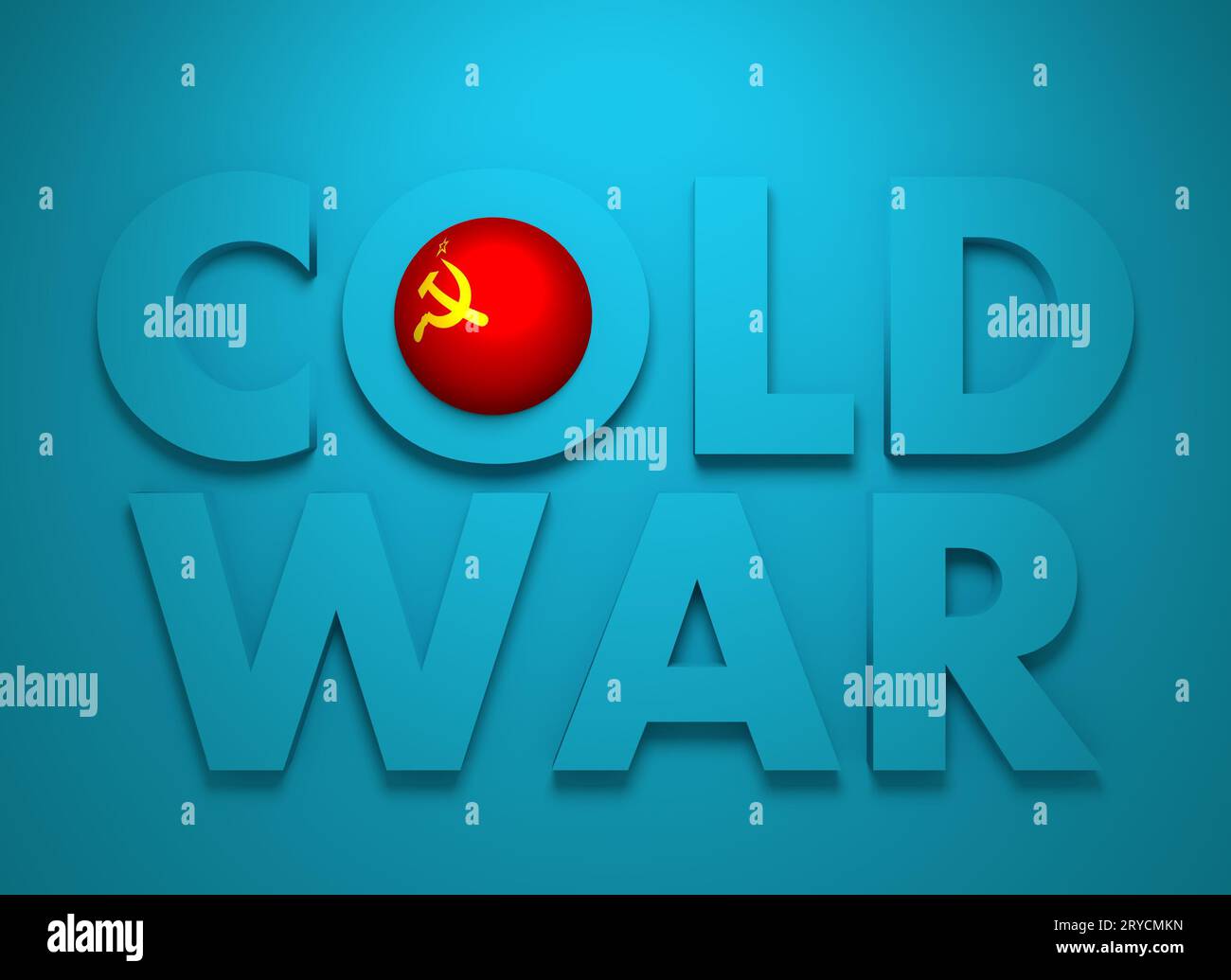 Soviet Union confrontation United States America concept Cold War Stock ...