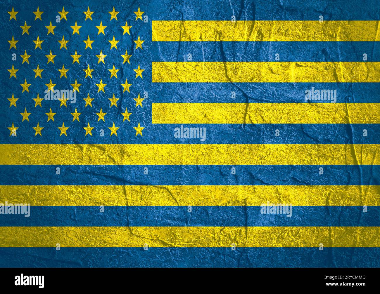 USA and Ukraine mixed flag Stock Photo - Alamy