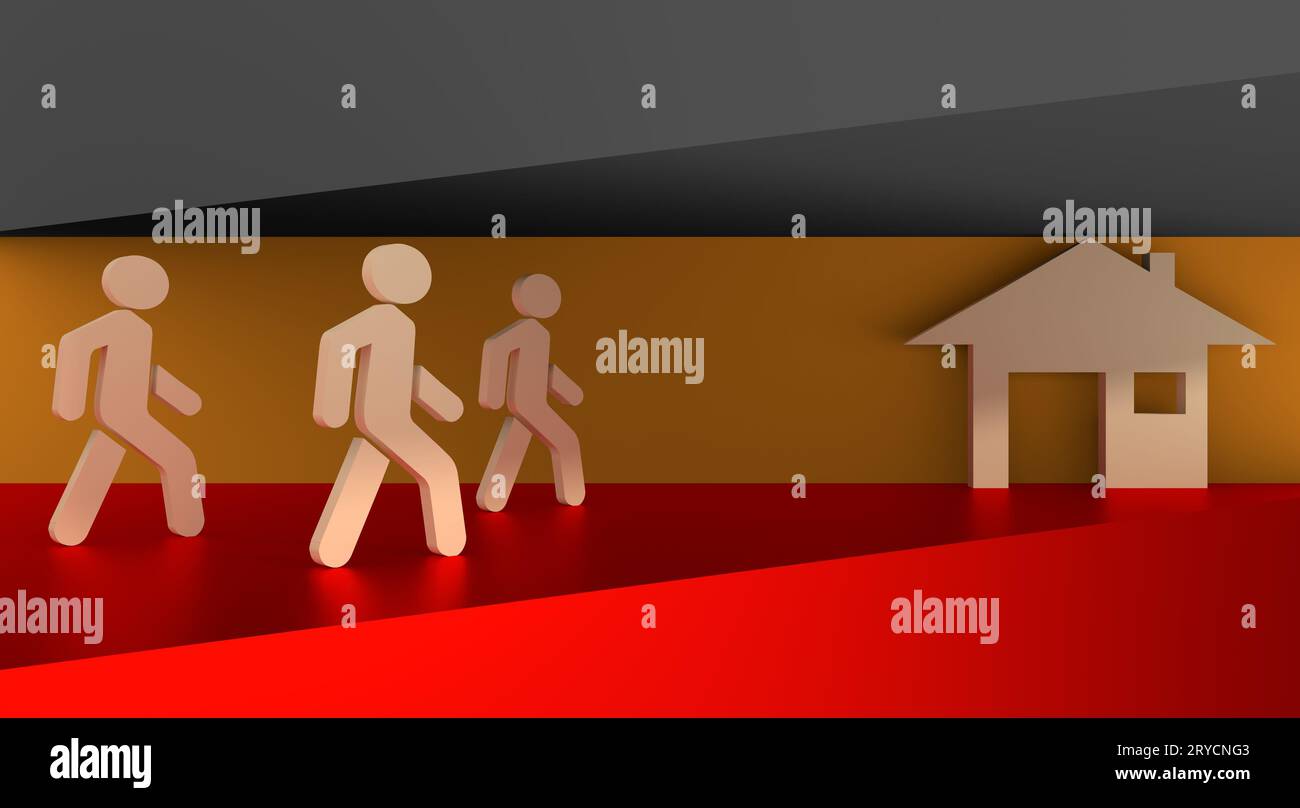 Refugee crisis illustration hi-res stock photography and images - Alamy