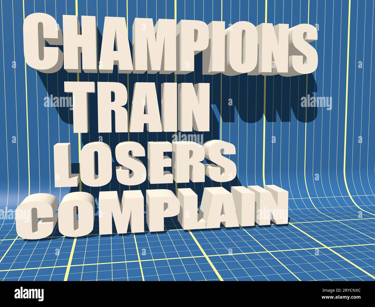 Champions train losers complain. Gym and Fitness Motivation Quote Stock ...