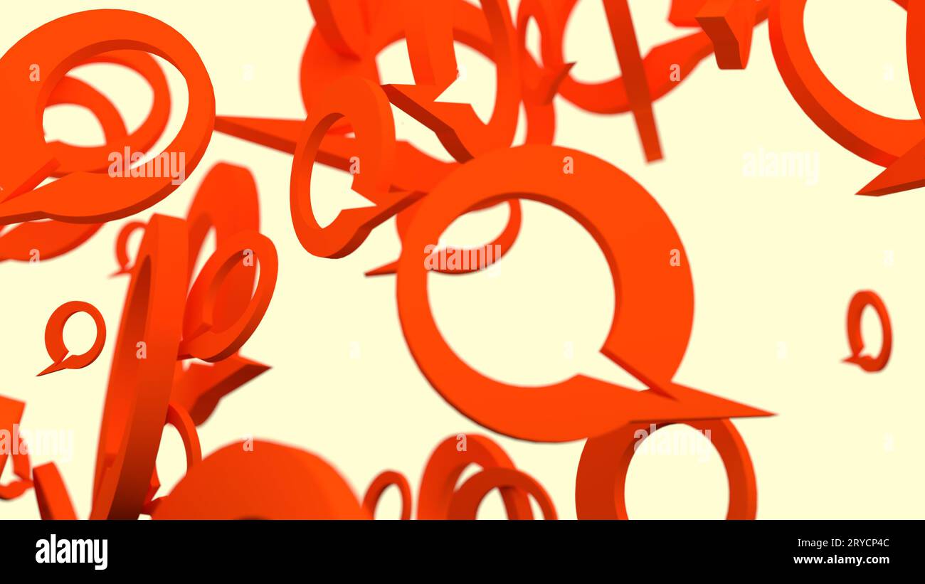 Red bubble speech levitation Stock Photo - Alamy