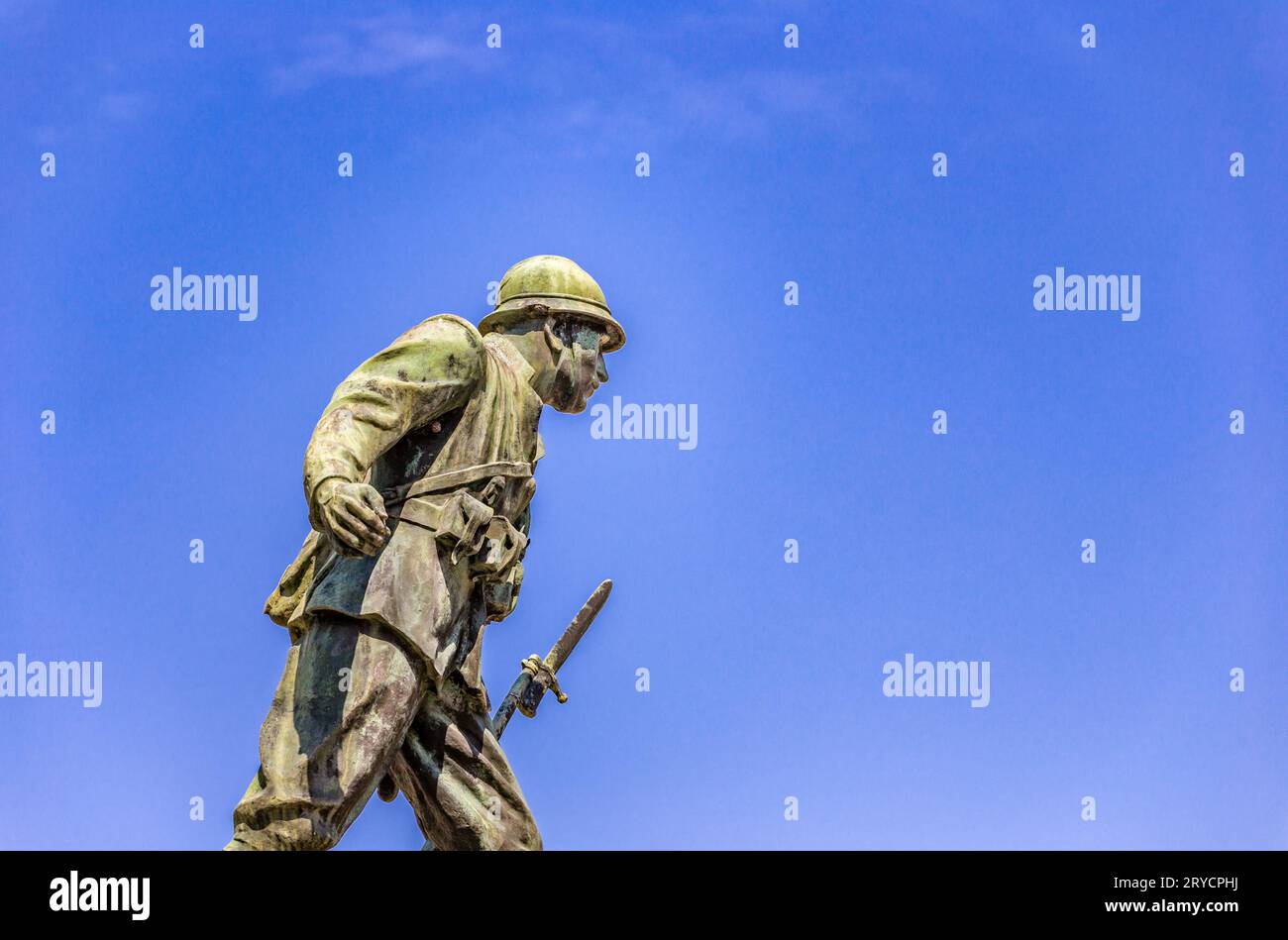 Statue of a soldier of First World War Stock Photo - Alamy