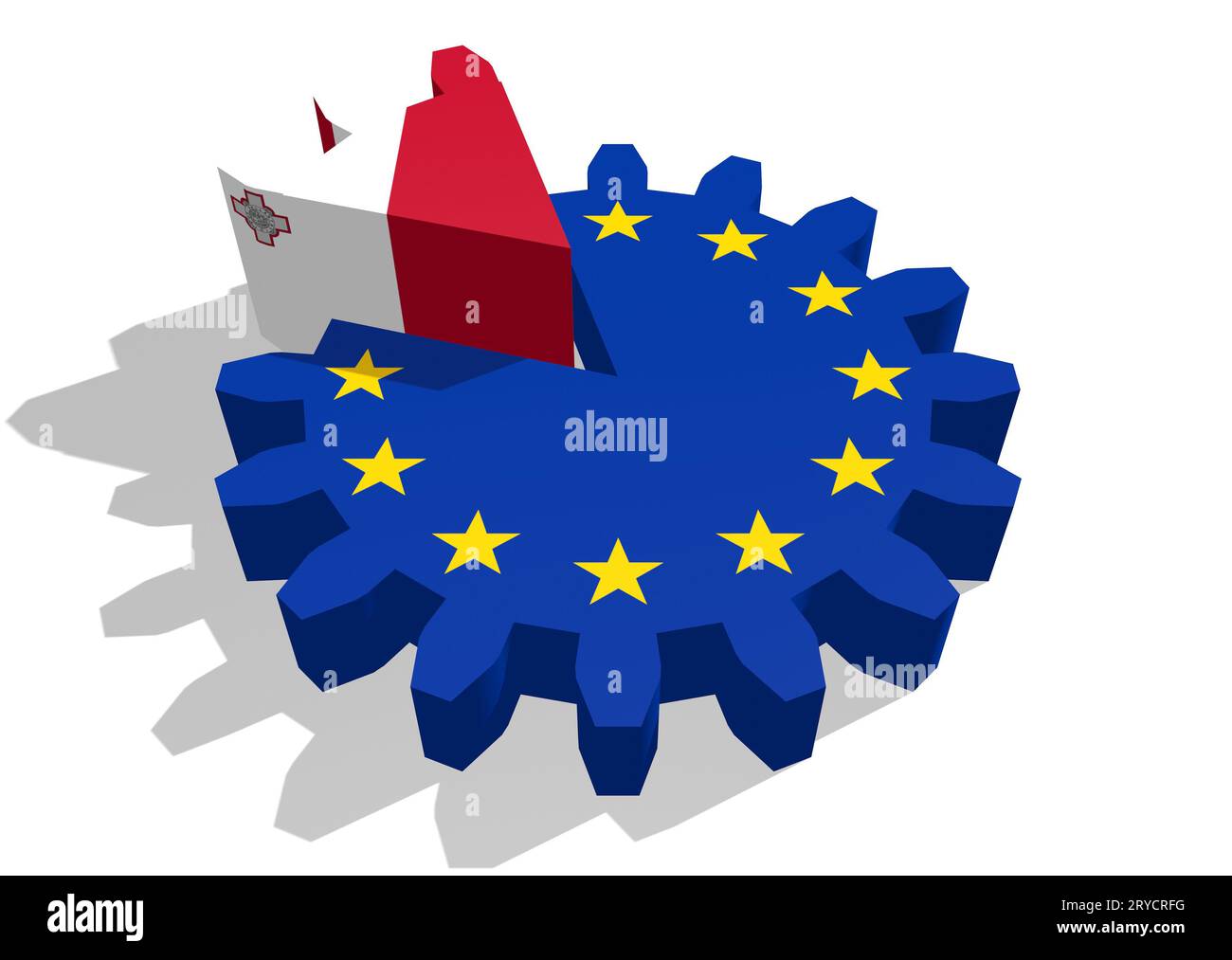 European union malta flag on hi-res stock photography and images - Alamy