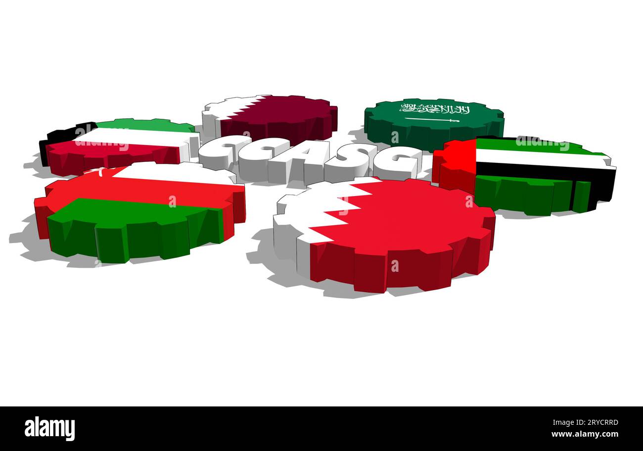 Cooperation council for the arab flag hi-res stock photography and ...