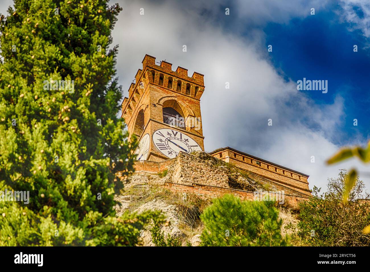 Clock tower trees hi-res stock photography and images - Alamy