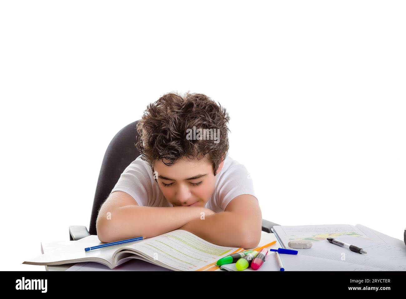 Tired hispanic boy hi-res stock photography and images - Alamy