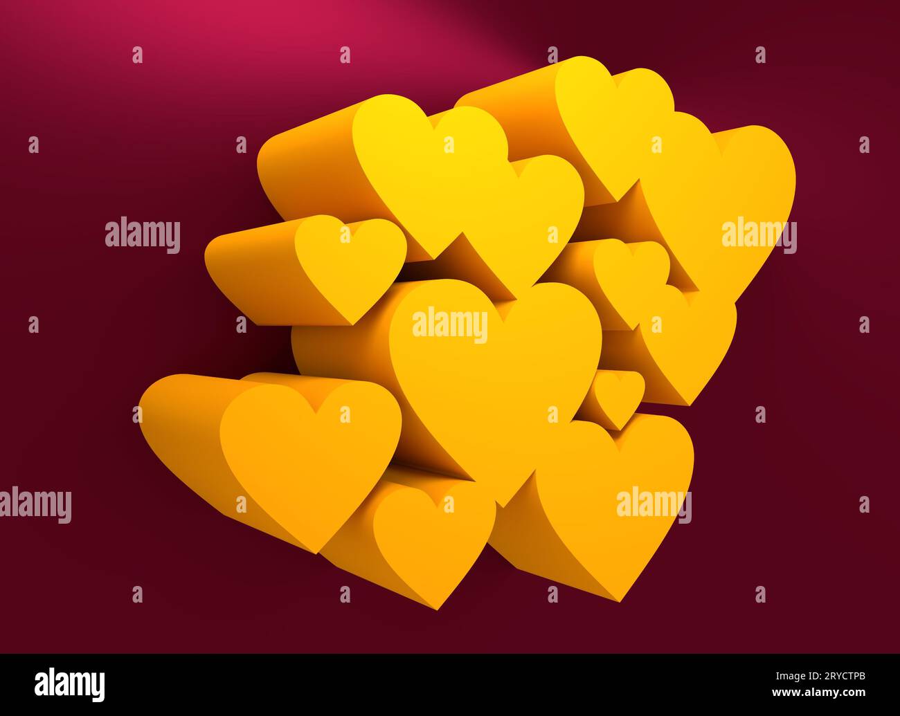 Love relative background. Heart shapes group Stock Photo - Alamy