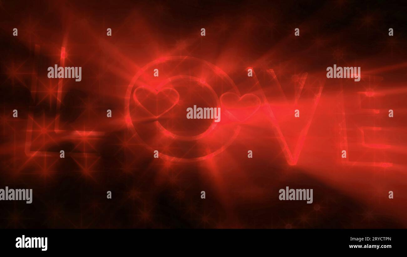 Love relative background, Text and dots glowing Stock Photo - Alamy
