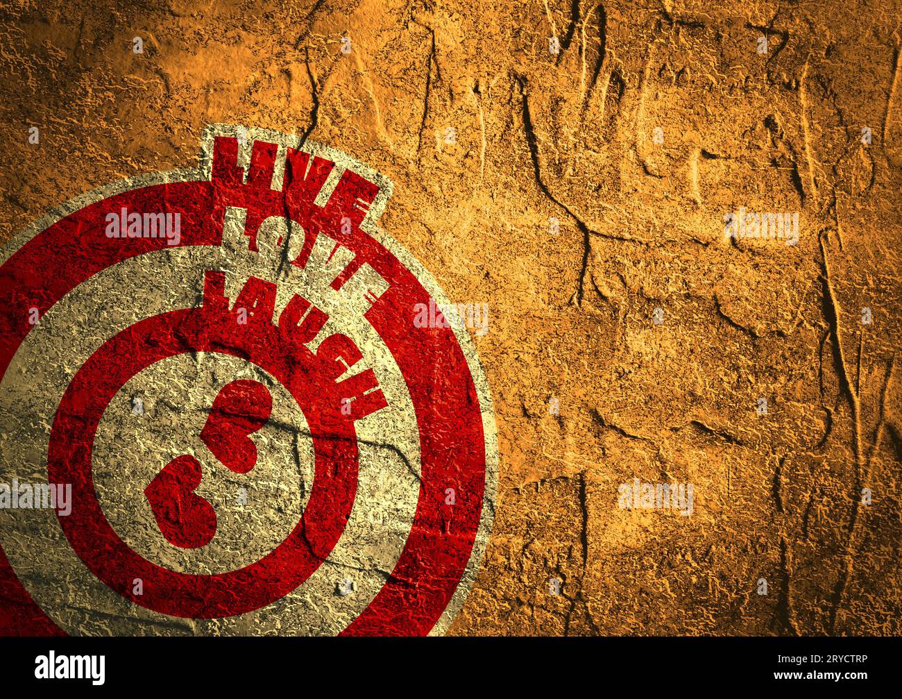 Live Laugh Love Greeting Card Template Stock Photo - Alamy