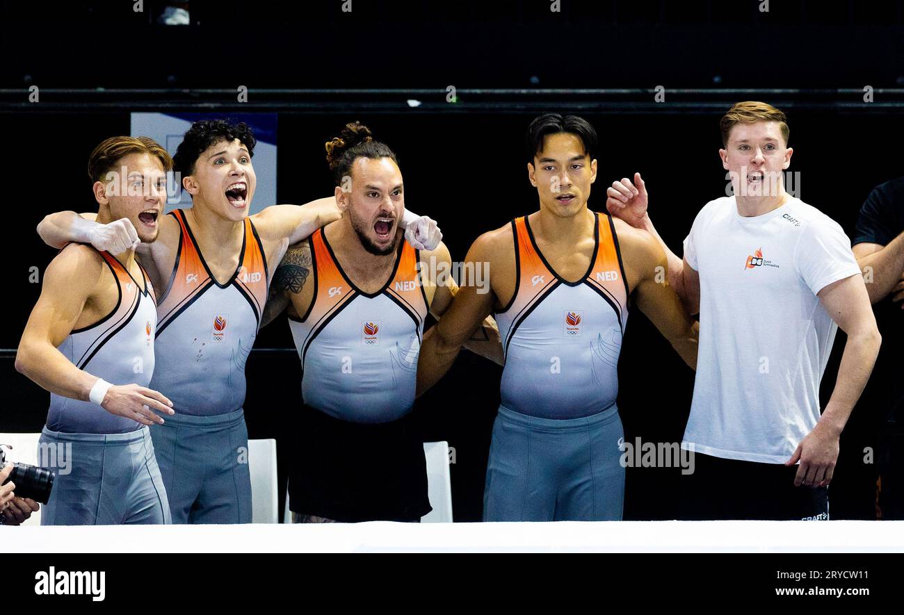 ANTWERP - Jordi Hagenaar, Jermain Grunberg, Bart Deurloo, Loran de ...