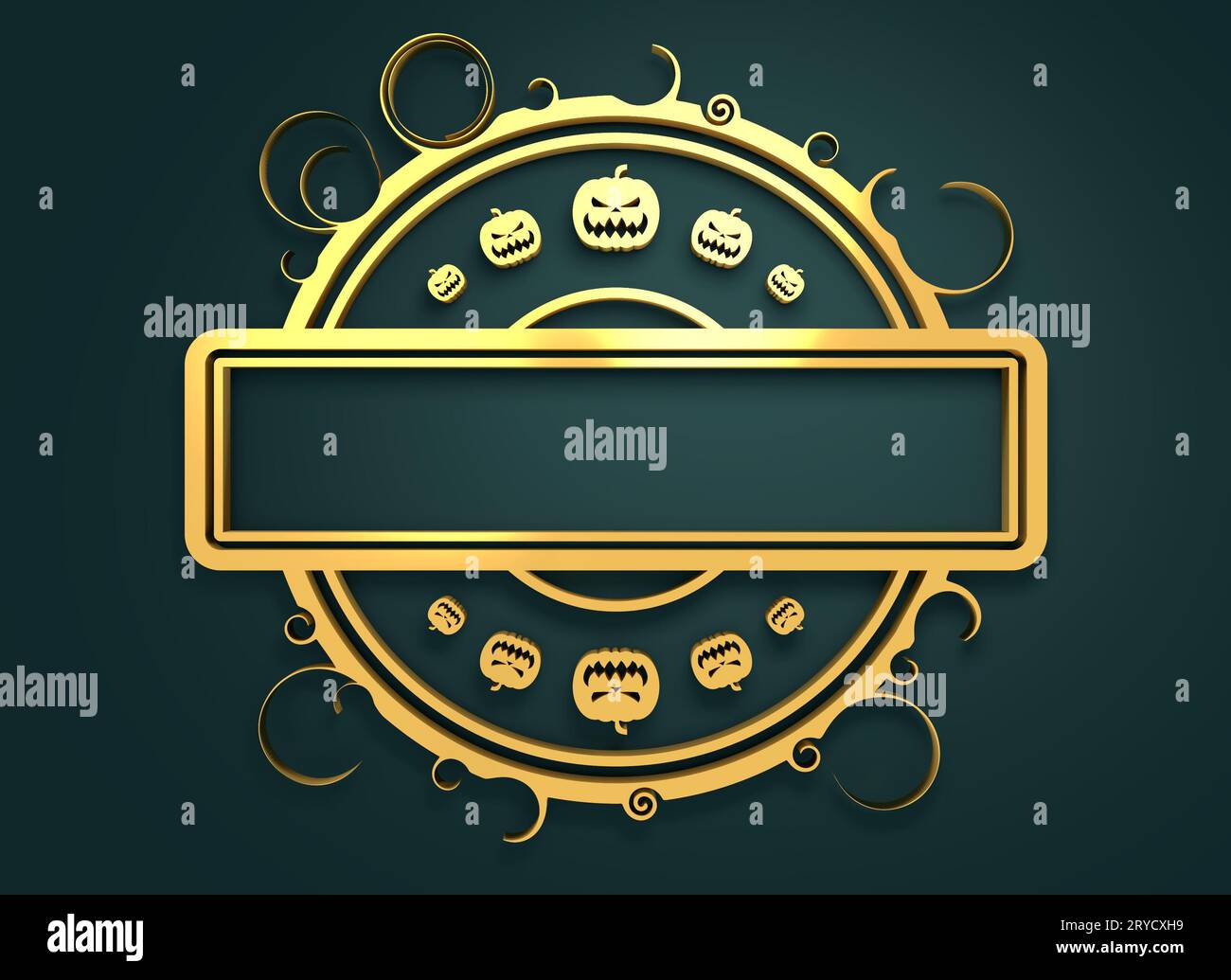 Engraved stamp with field for text Stock Photo - Alamy