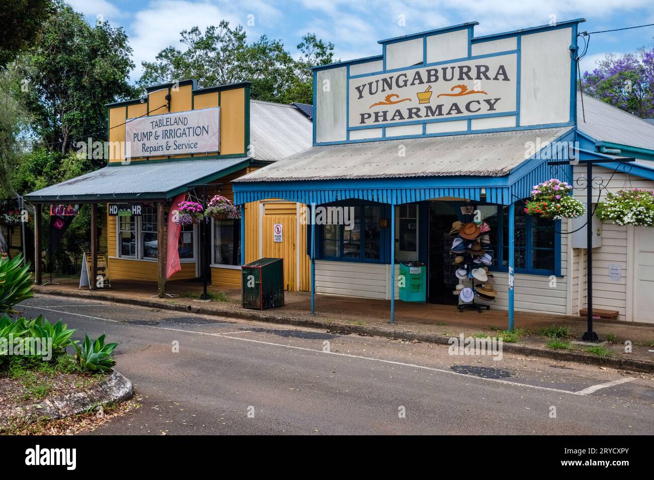 Old historic buildings in Yungaburra, Atherton Tablelands, Queensland ...