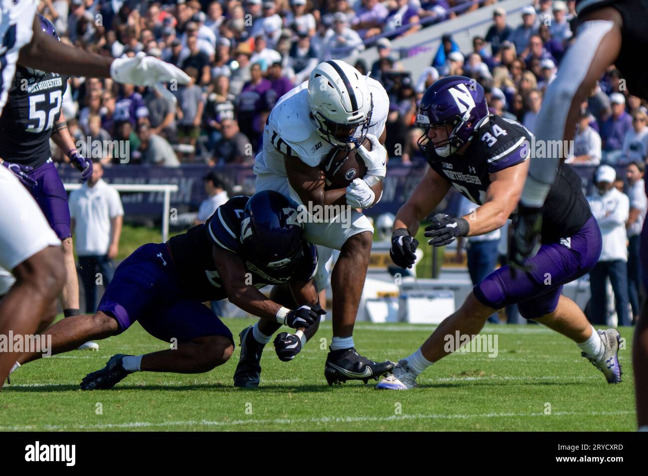 EVANSTON, IL - SEPTEMBER 30: Penn State Nittany Lions running back ...
