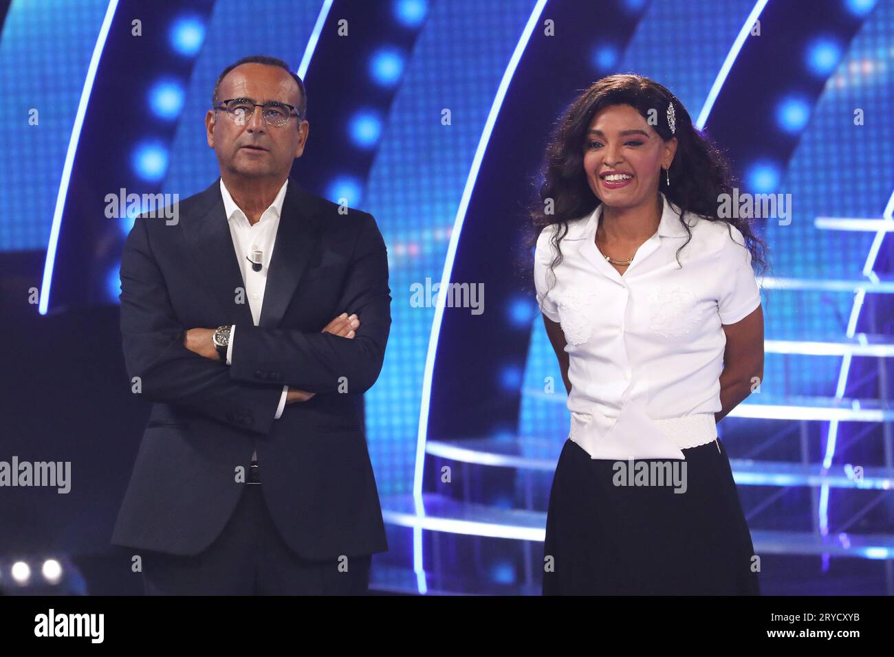 Rome, Italy. 29th Sep, 2023. Rome, Rai ex Dear studios, TV broadcast ...