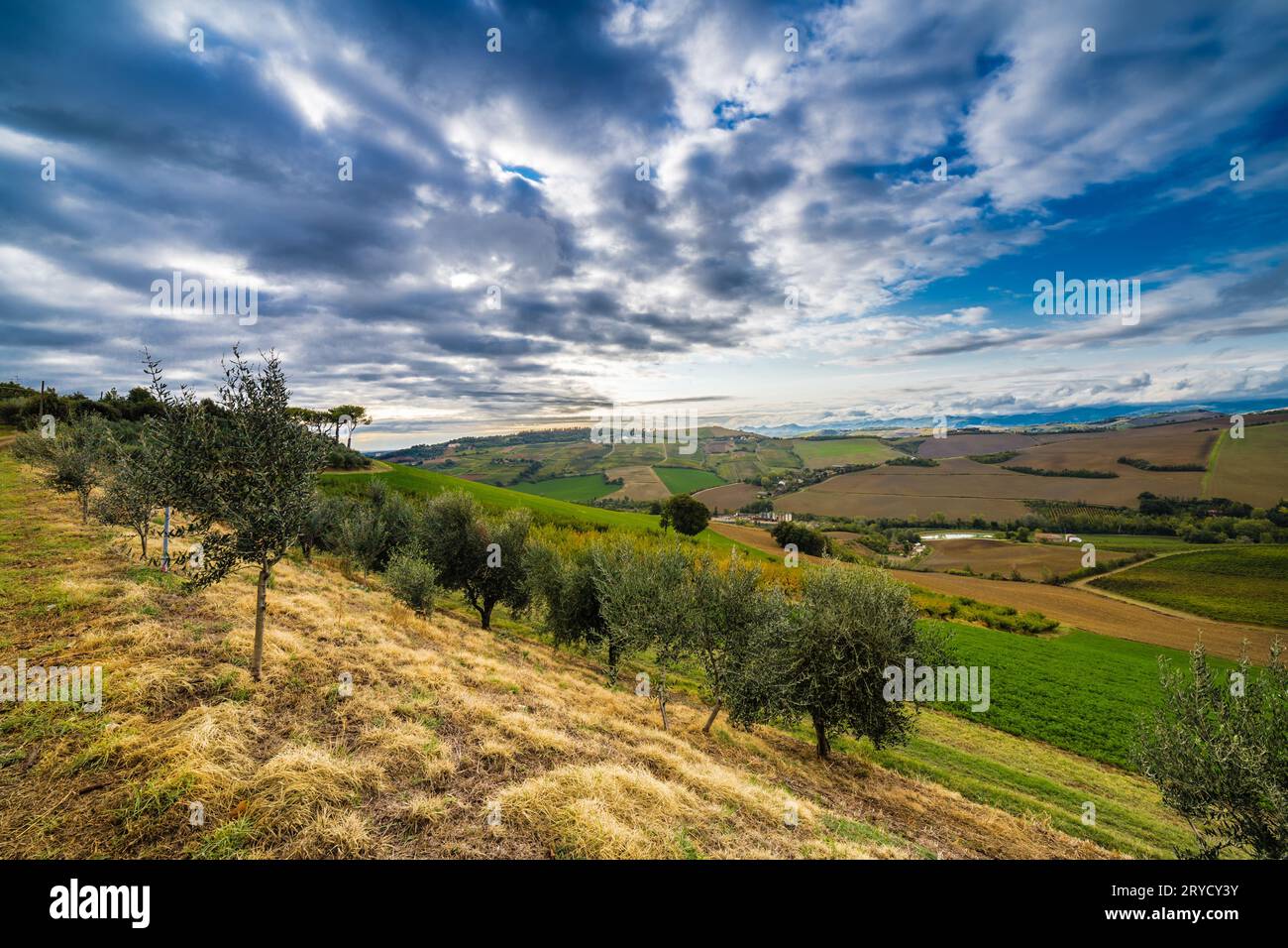 Rural view of Italian countryside Stock Photo - Alamy