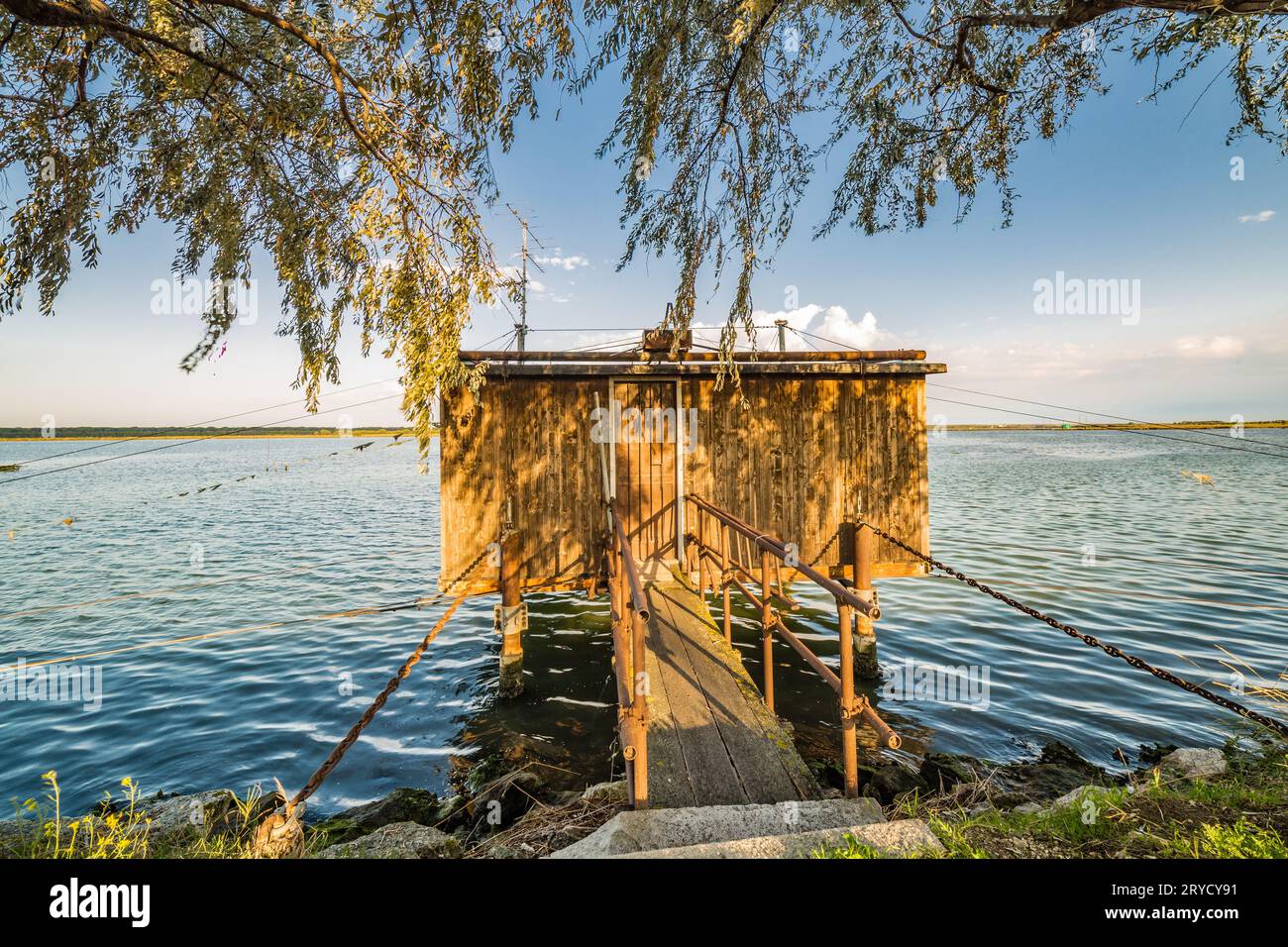Traditional Fishing European Hut Stock Photo - Alamy