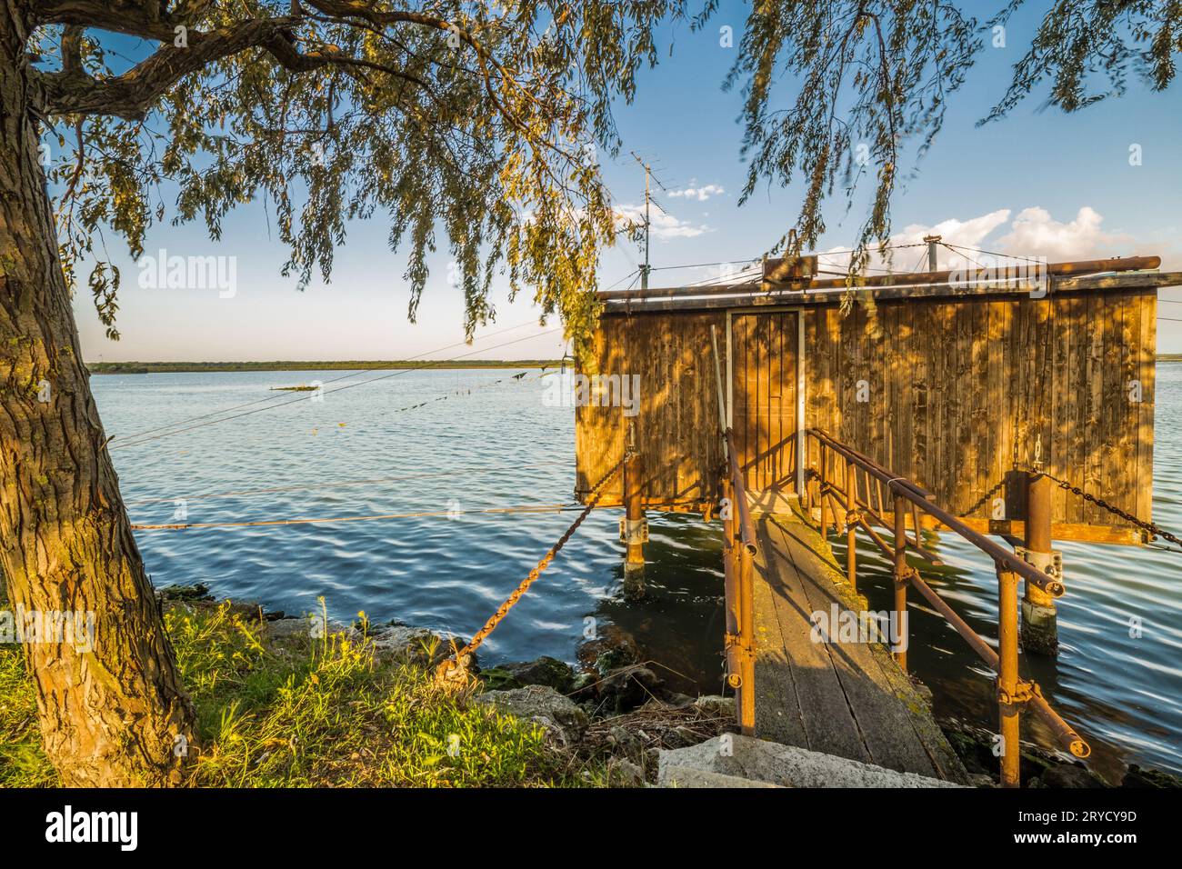 Traditional Fishing European Hut Stock Photo - Alamy