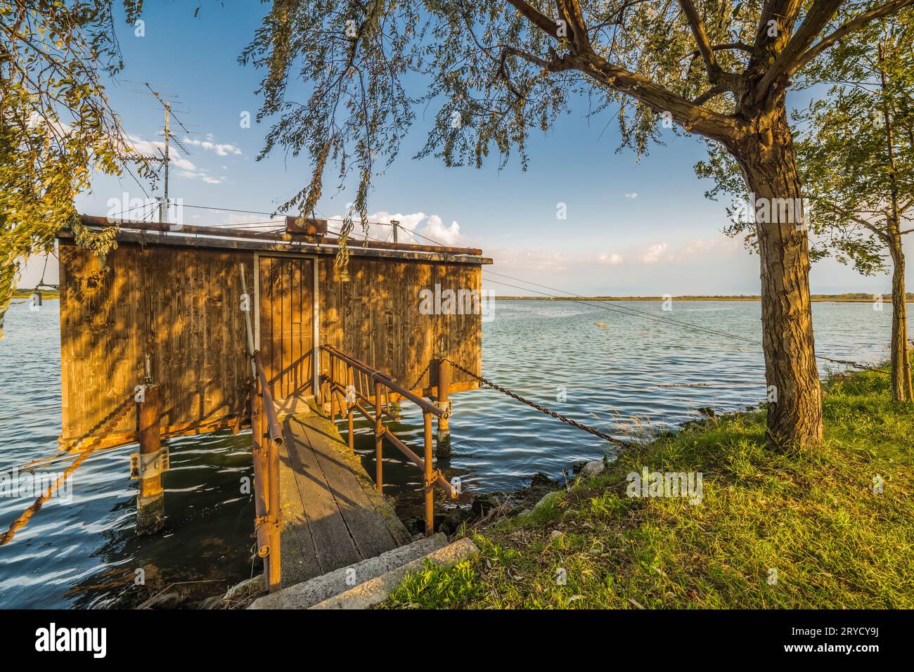 Traditional Fishing European Hut Stock Photo - Alamy