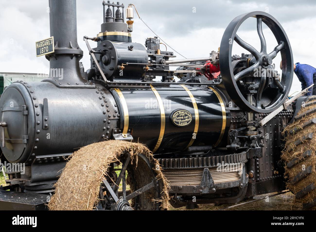 Low Ham.Somerset.United Kingdom.July 23rd 2023.A restored Fowler ...