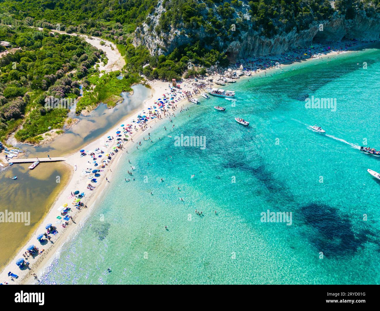 Panoramic view of cala luna beach hi-res stock photography and images ...