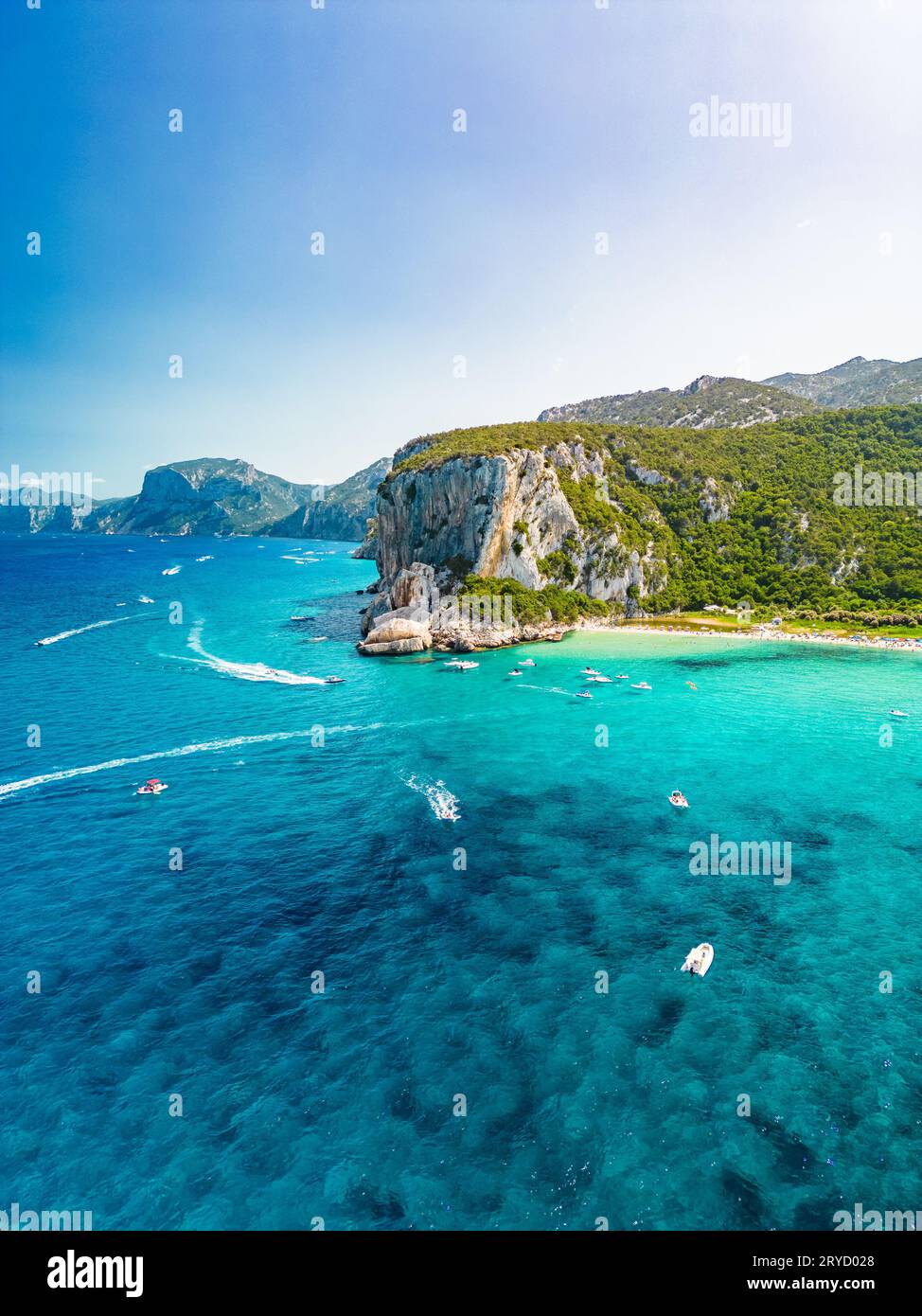Panoramic view of cala luna beach hi-res stock photography and images ...