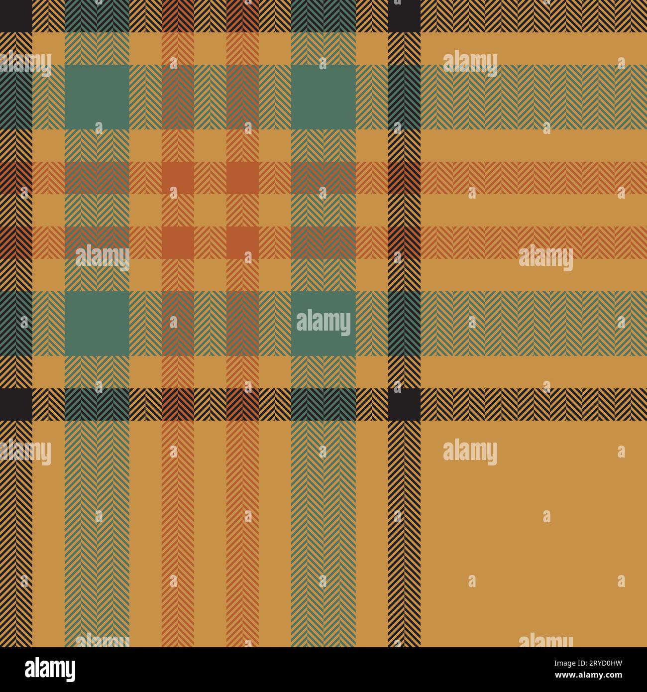 Plaid check pattern in orange and red colors. Seamless fabric texture ...