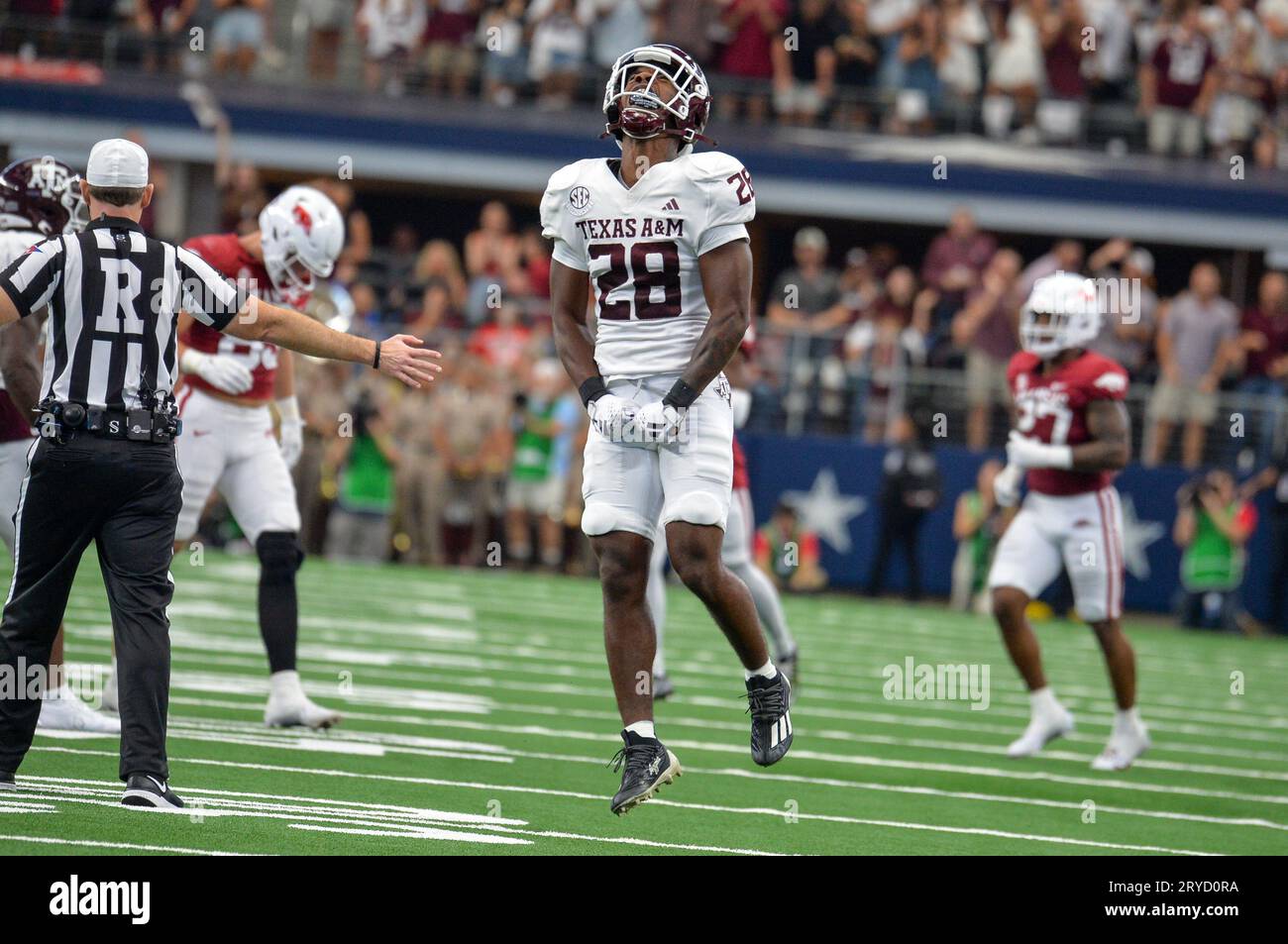 September 30, 2023: Texas A&M Aggies defensive back Josh DeBerry (28 ...