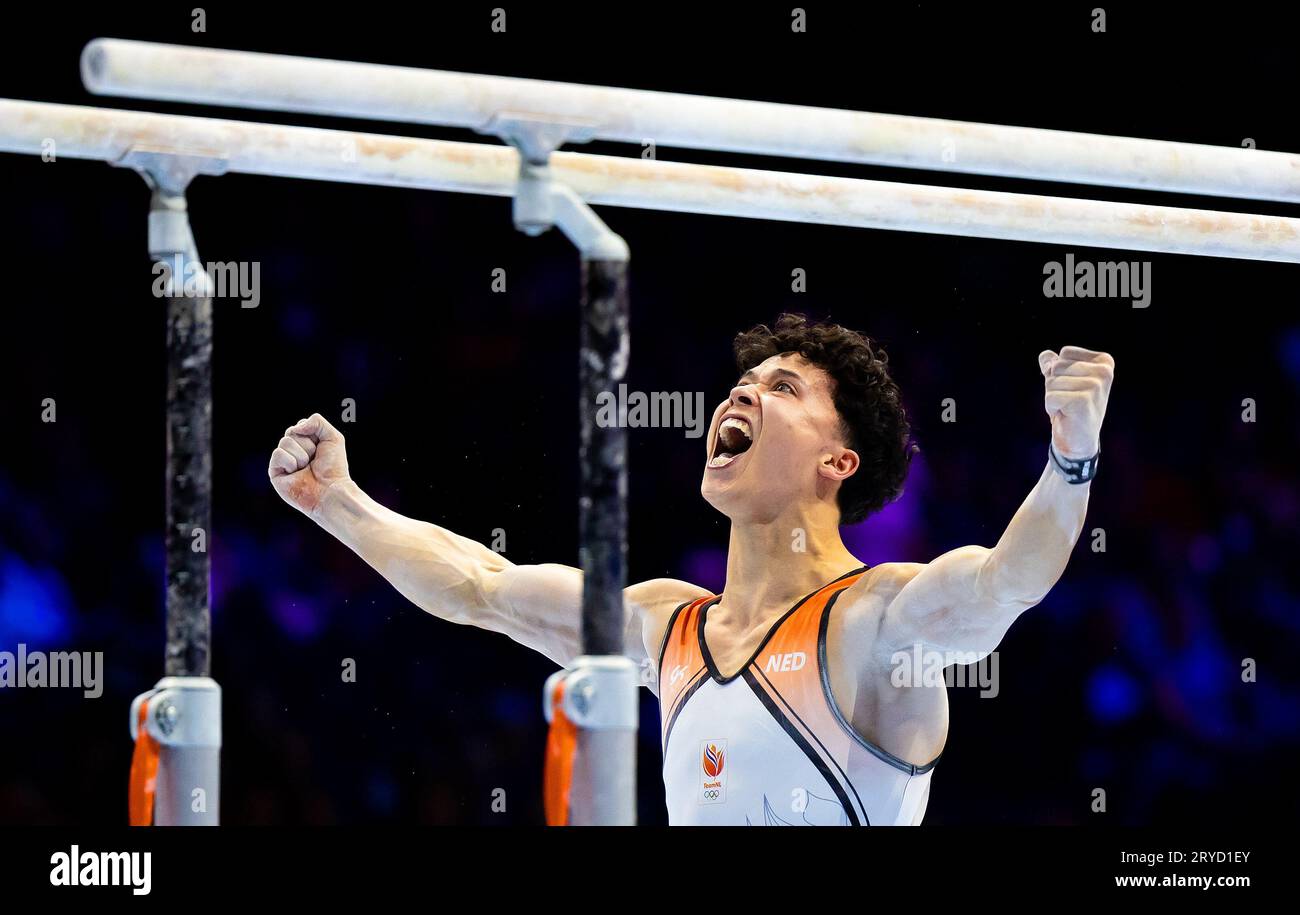 ANTWERP - Jermain Grunberg in action during the qualifications for the ...