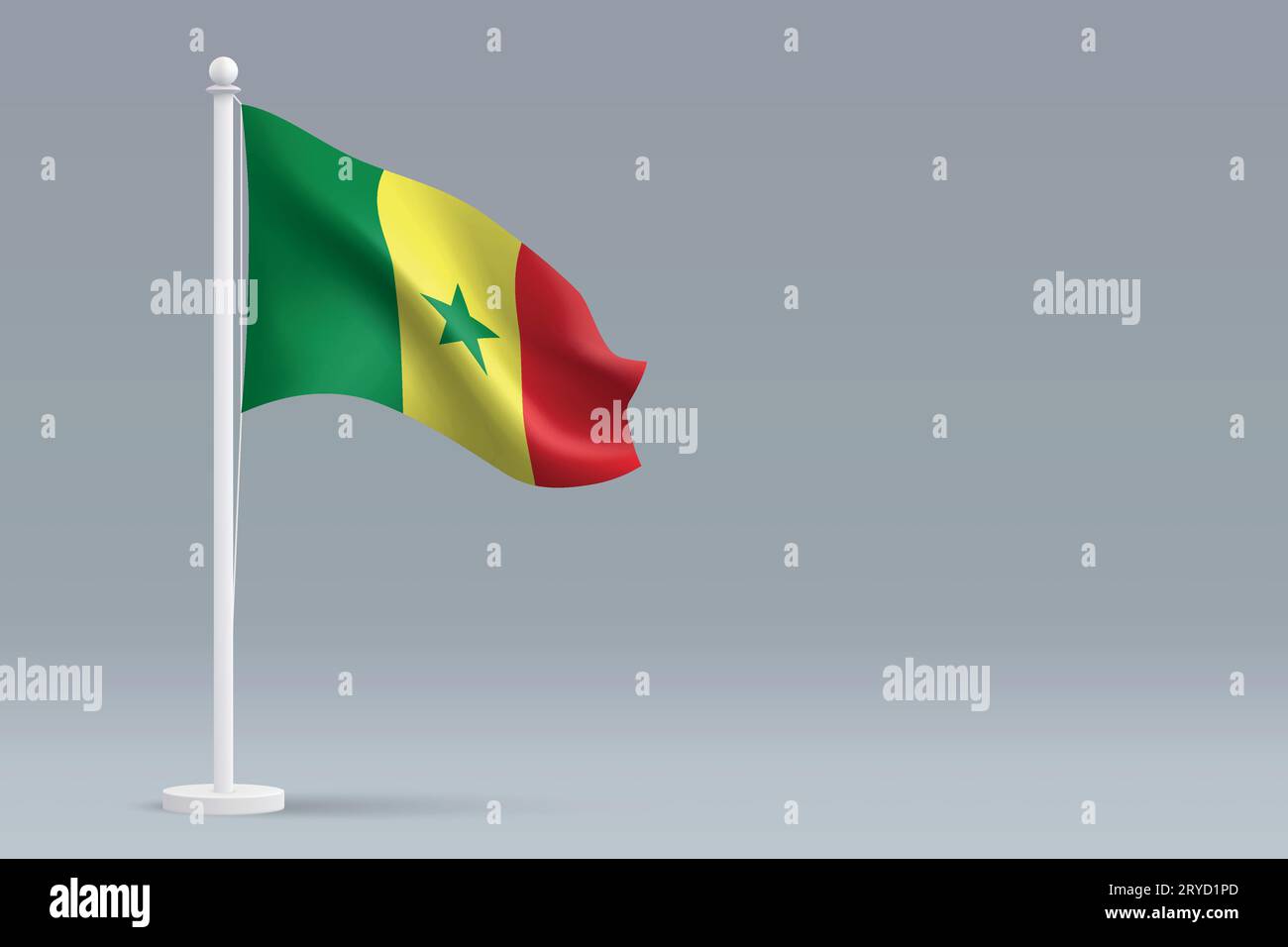 Senegal fabric flag Stock Vector Images - Alamy