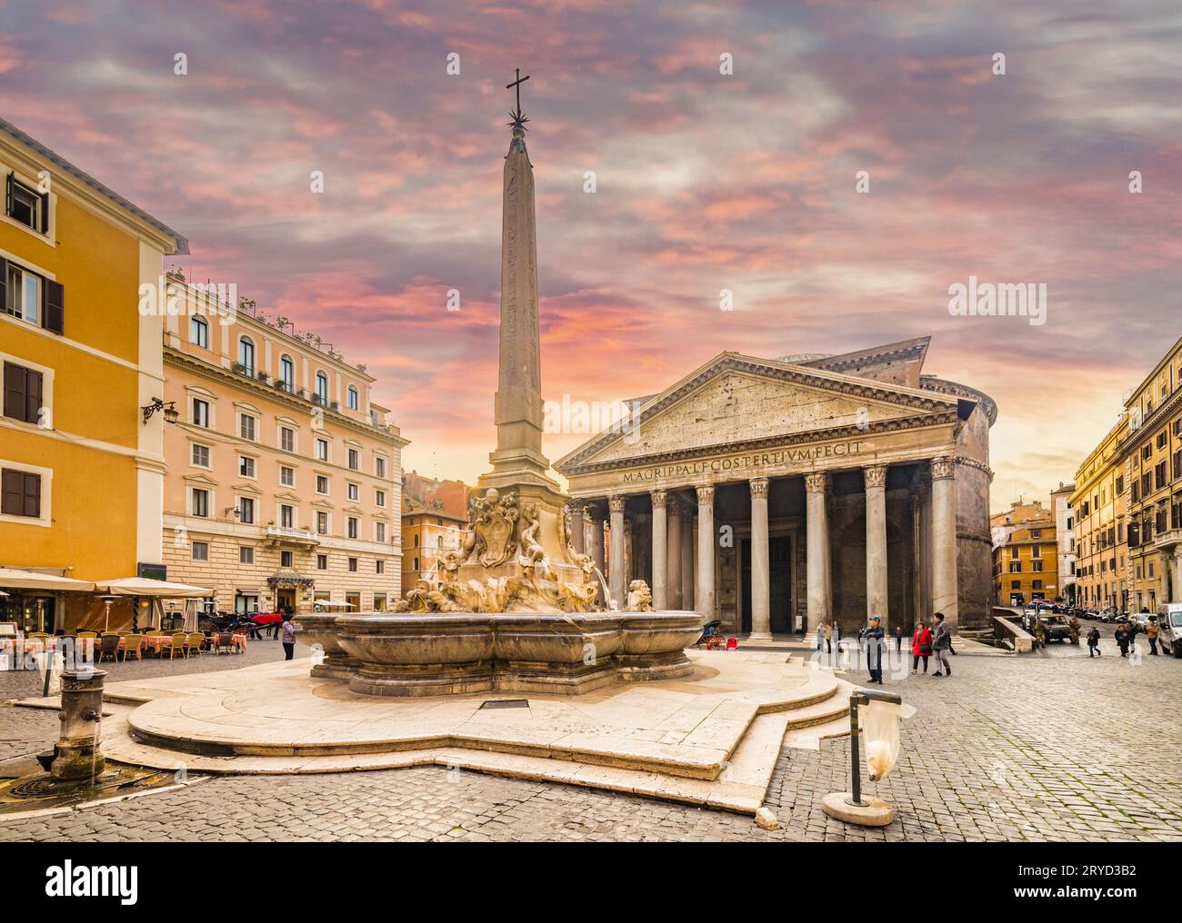 Ancient square in Rome Stock Photo - Alamy