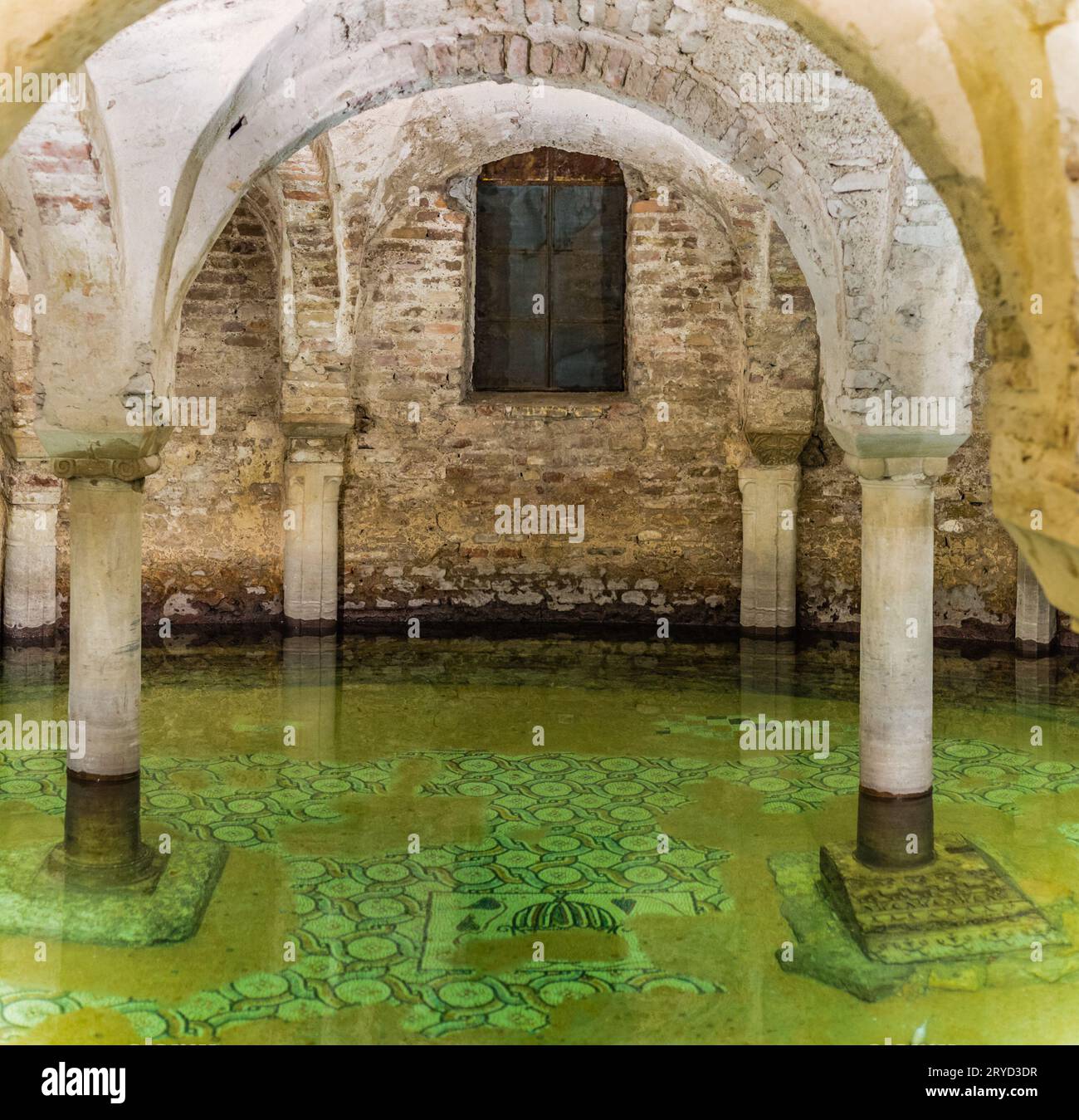 Ancient flooded crypt Stock Photo - Alamy
