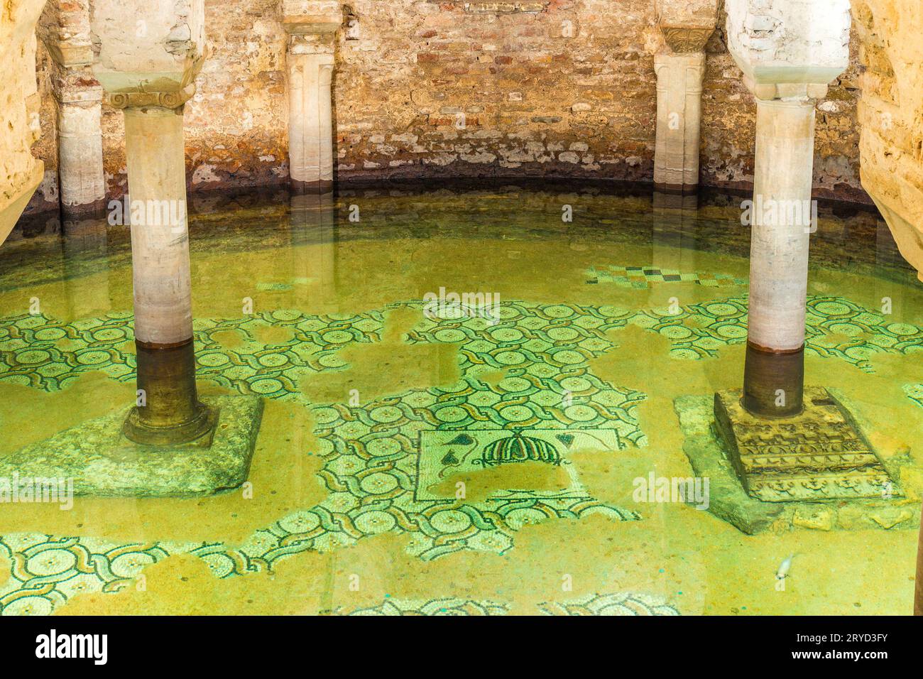 Ancient flooded crypt Stock Photo - Alamy