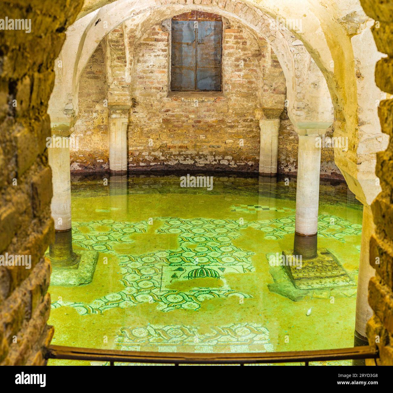 Ancient flooded crypt Stock Photo - Alamy