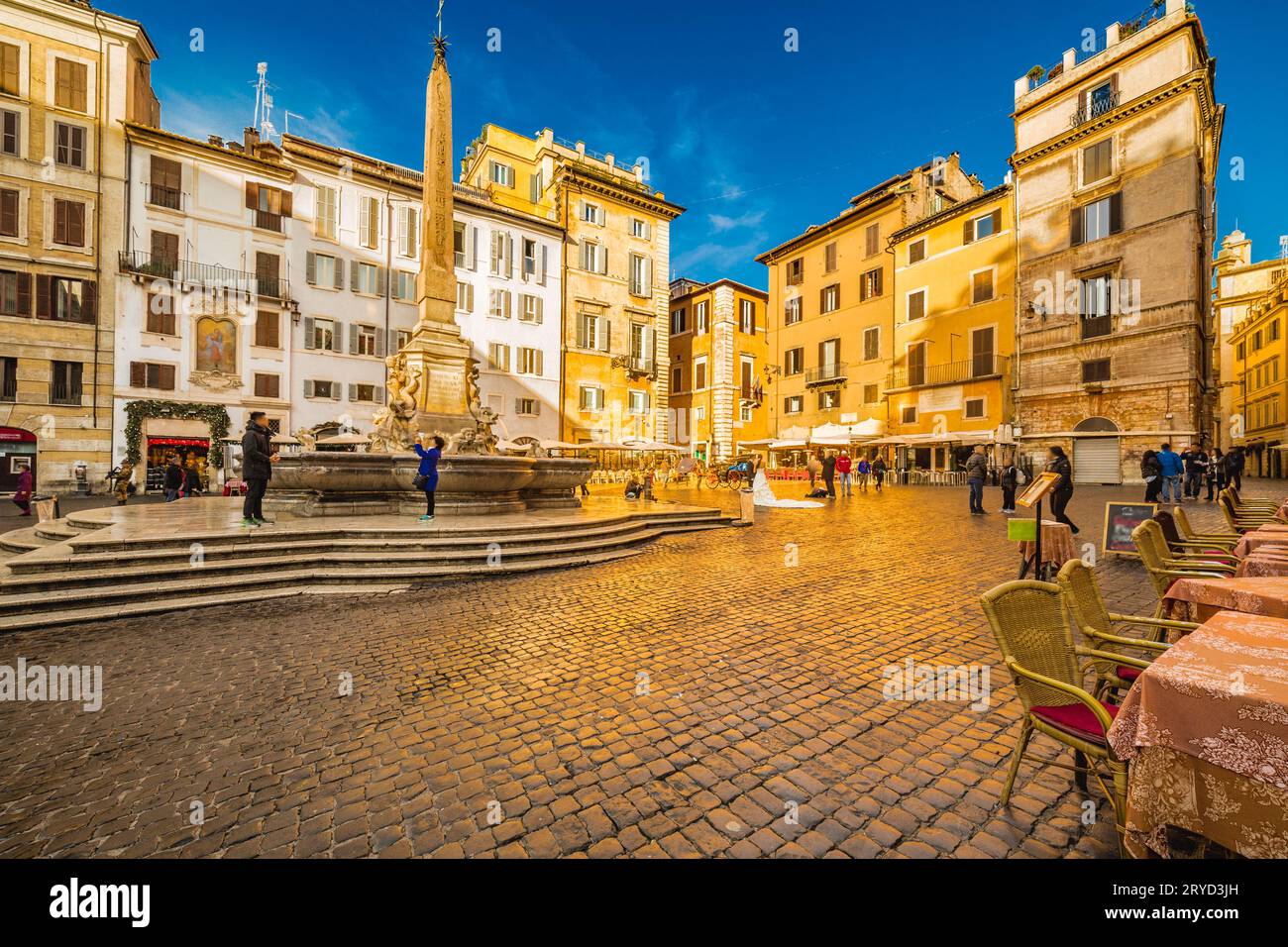 Ancient square in Rome Stock Photo - Alamy