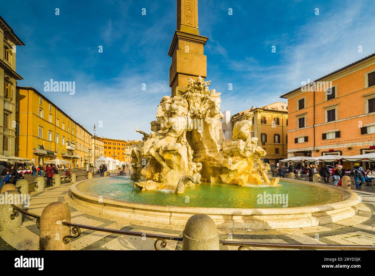 Ancient square in Rome Stock Photo - Alamy
