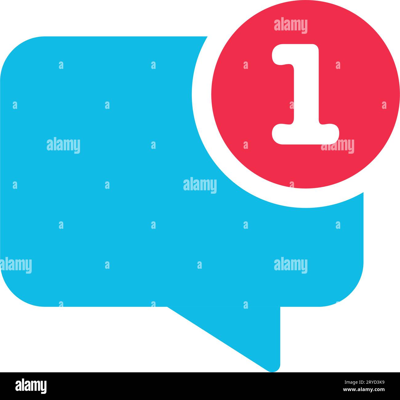 New message icon in flat style. Incoming inbox email vector ...