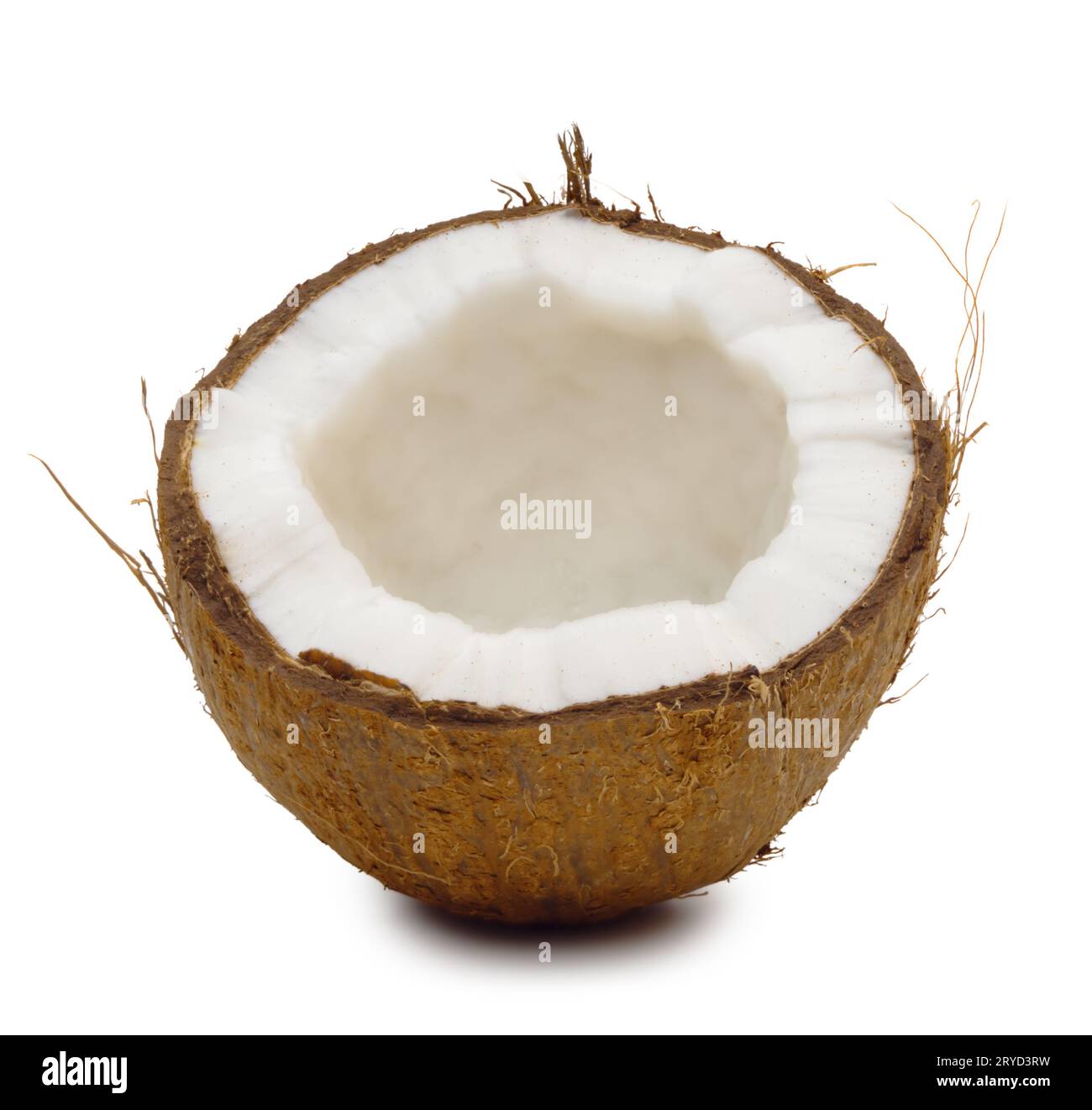 Broken a coconut Stock Photo - Alamy