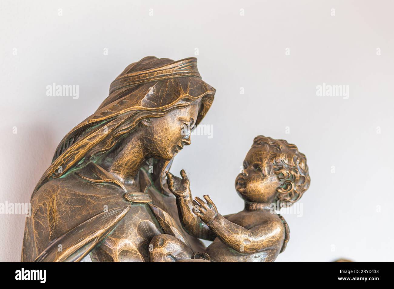 Mary holding Holy Child Jesus Stock Photo - Alamy