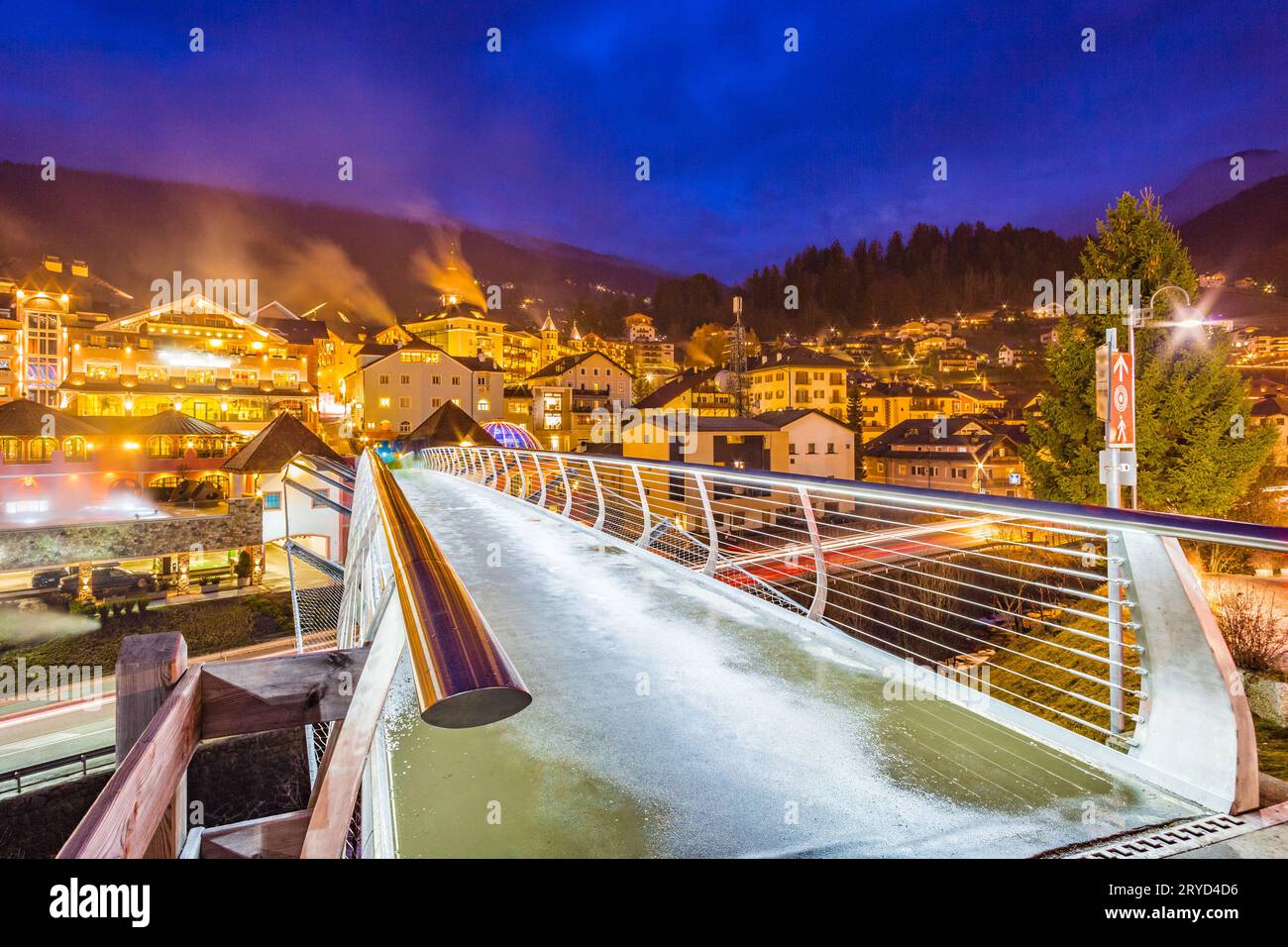 Alpine village bridge hi-res stock photography and images - Alamy