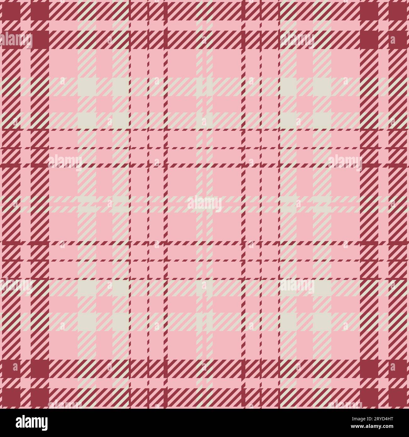 Plaid check pattern in pink. Seamless fabric texture. Tartan textile ...