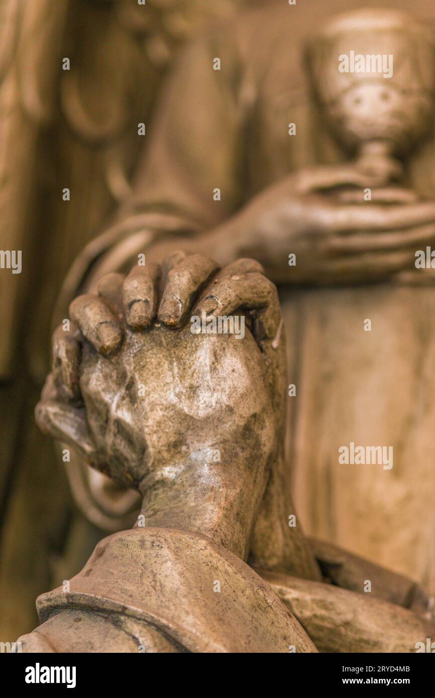 Praying hands catholic hi-res stock photography and images - Alamy