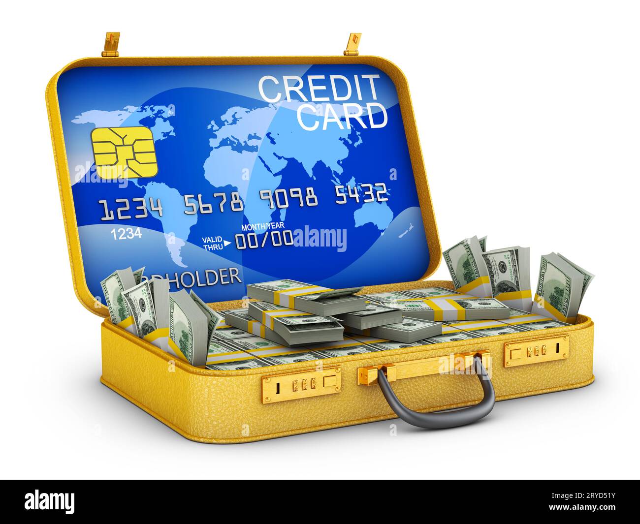 Dollars in a bag hi-res stock photography and images - Alamy