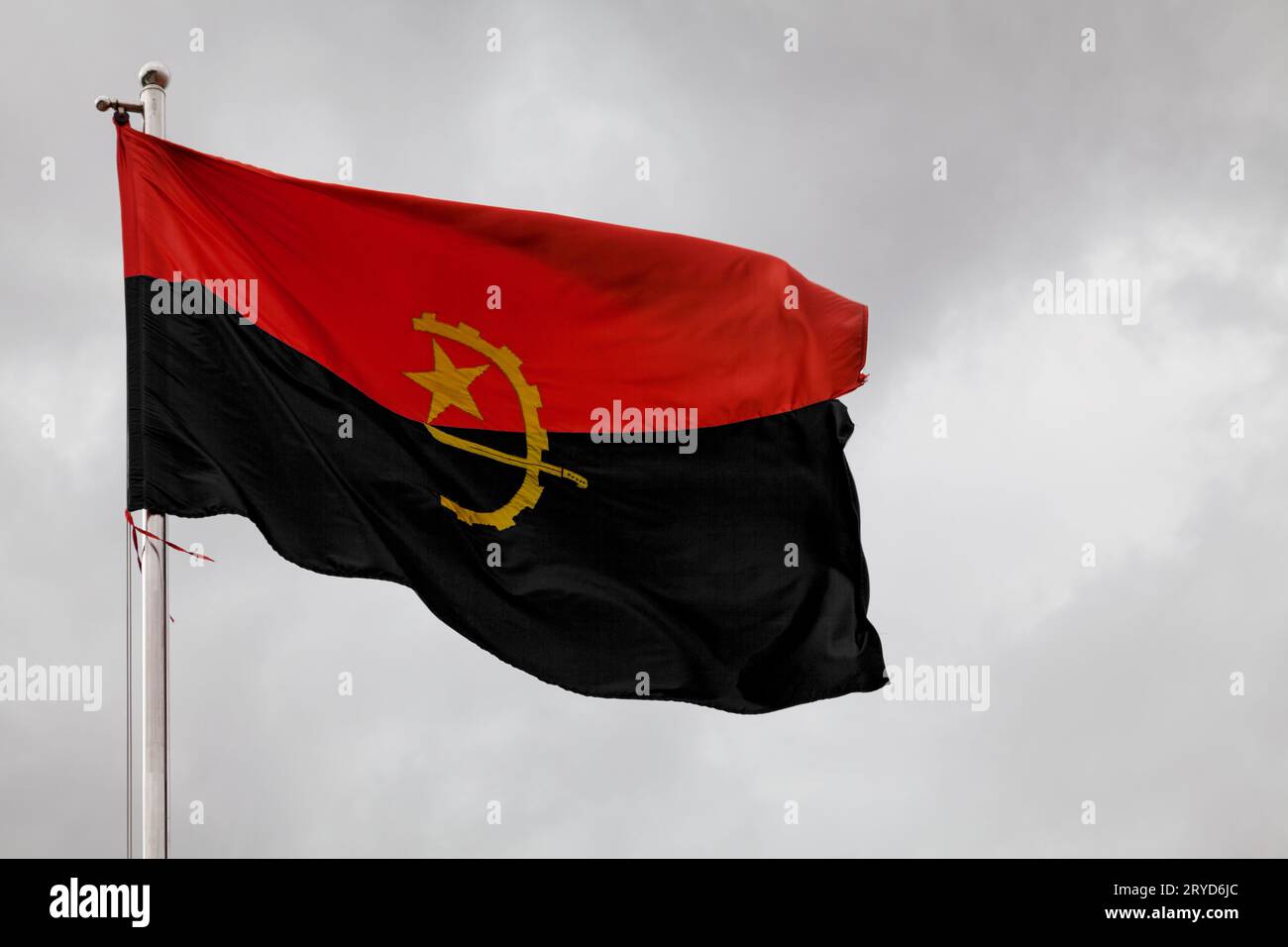 Angolan national flag hi-res stock photography and images - Alamy