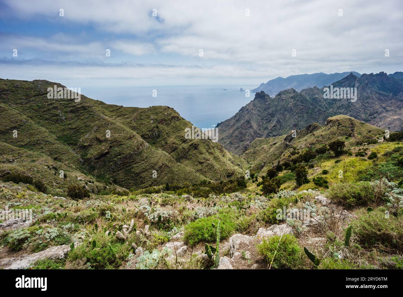Hiking trip in the Anaga Mountains near Taborno on Tenerife Island ...