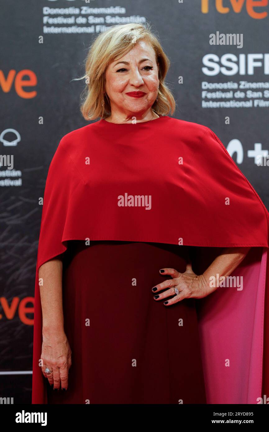 Carmen Machi attends the Red Carpet La Mesias during the 71st San ...