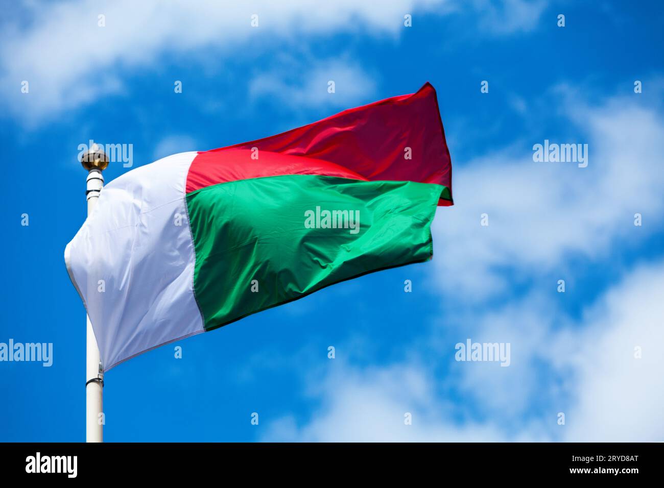 Flag of Madagascar Stock Photo - Alamy