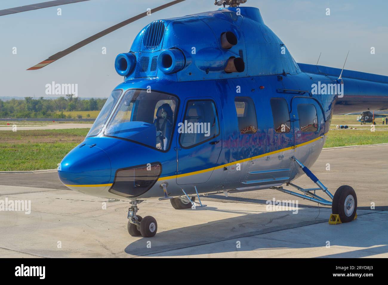 The helicopter Mi2 Stock Photo - Alamy